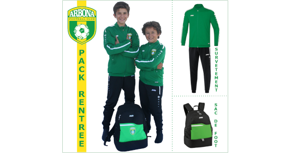 Pack rentrée 2019-2020 - Arbona FC